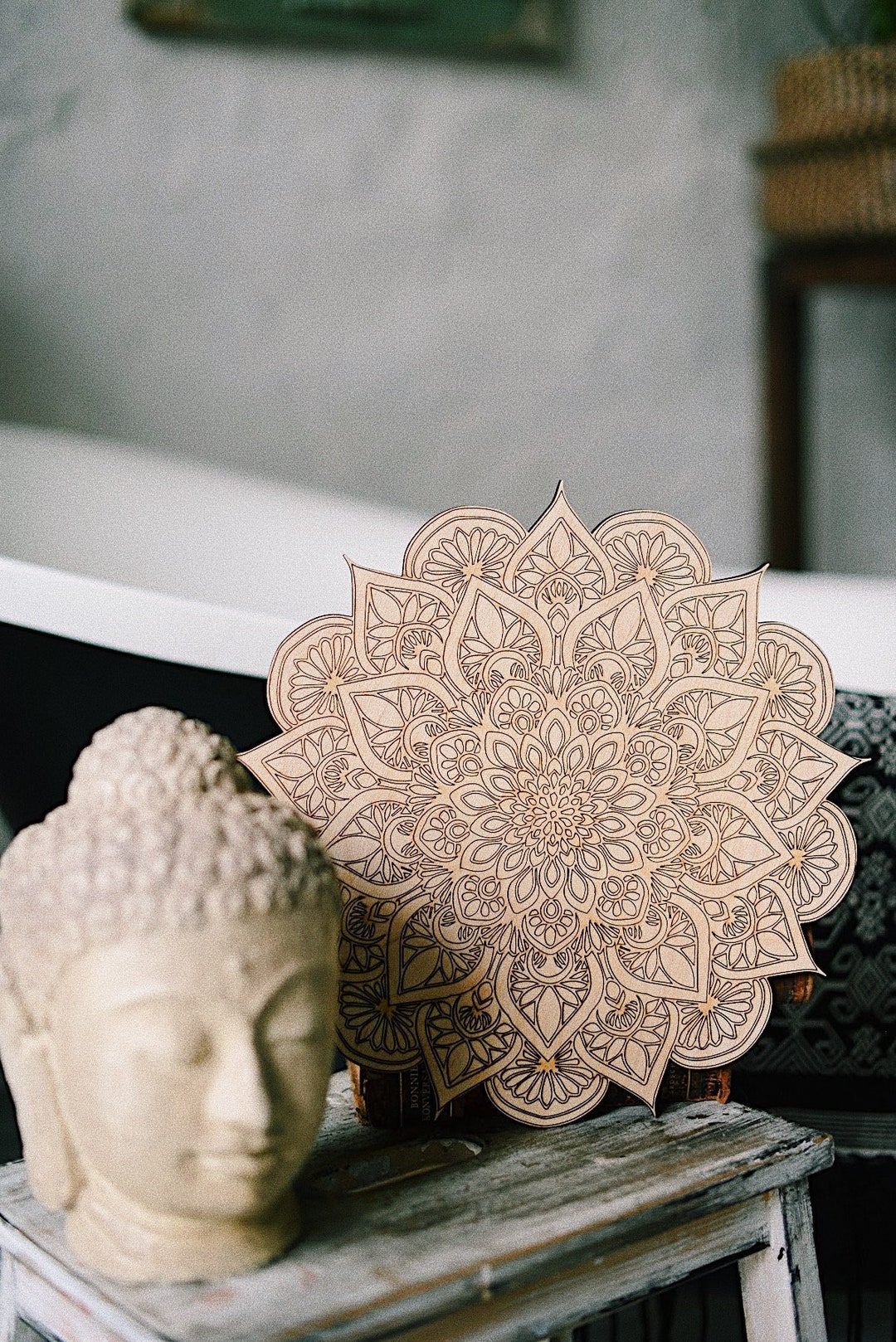 Wooden Mandala Art, DIY Painting Kit, Mandala Craft Kit for Adults - Etsy