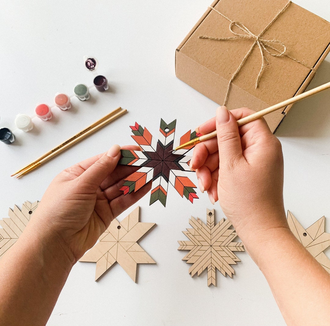 Snowflake Ornament Christmas Ornaments Snowflakes Kit DIY Christmas ...