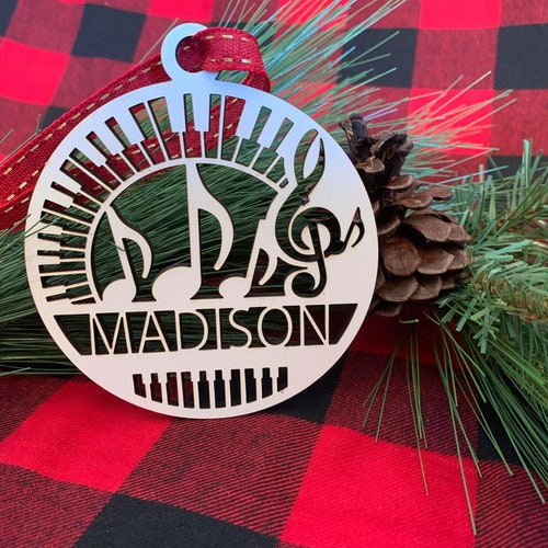 Personalized Piano Christmas Ornament Pianist Gift for | Etsy