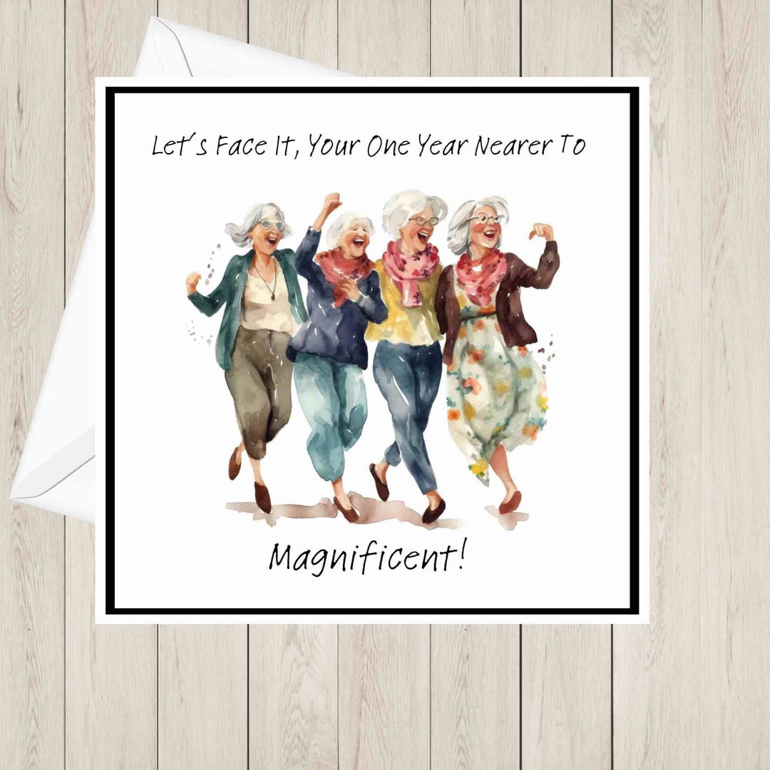 Funny Old Lady/best Friends/crazy Ladies/funny Birthday - Etsy UK