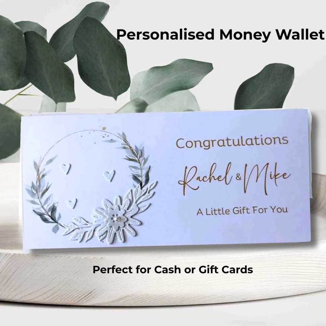 Wedding Money Wallet – Personalised Cash Gift for Bride & Groom - Etsy UK
