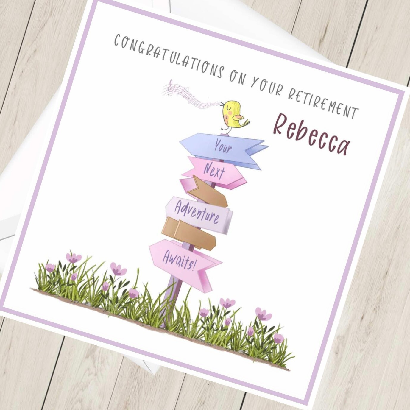 Personalised Retirement Card for Her, Mum/friend/neighbour/colleague ...