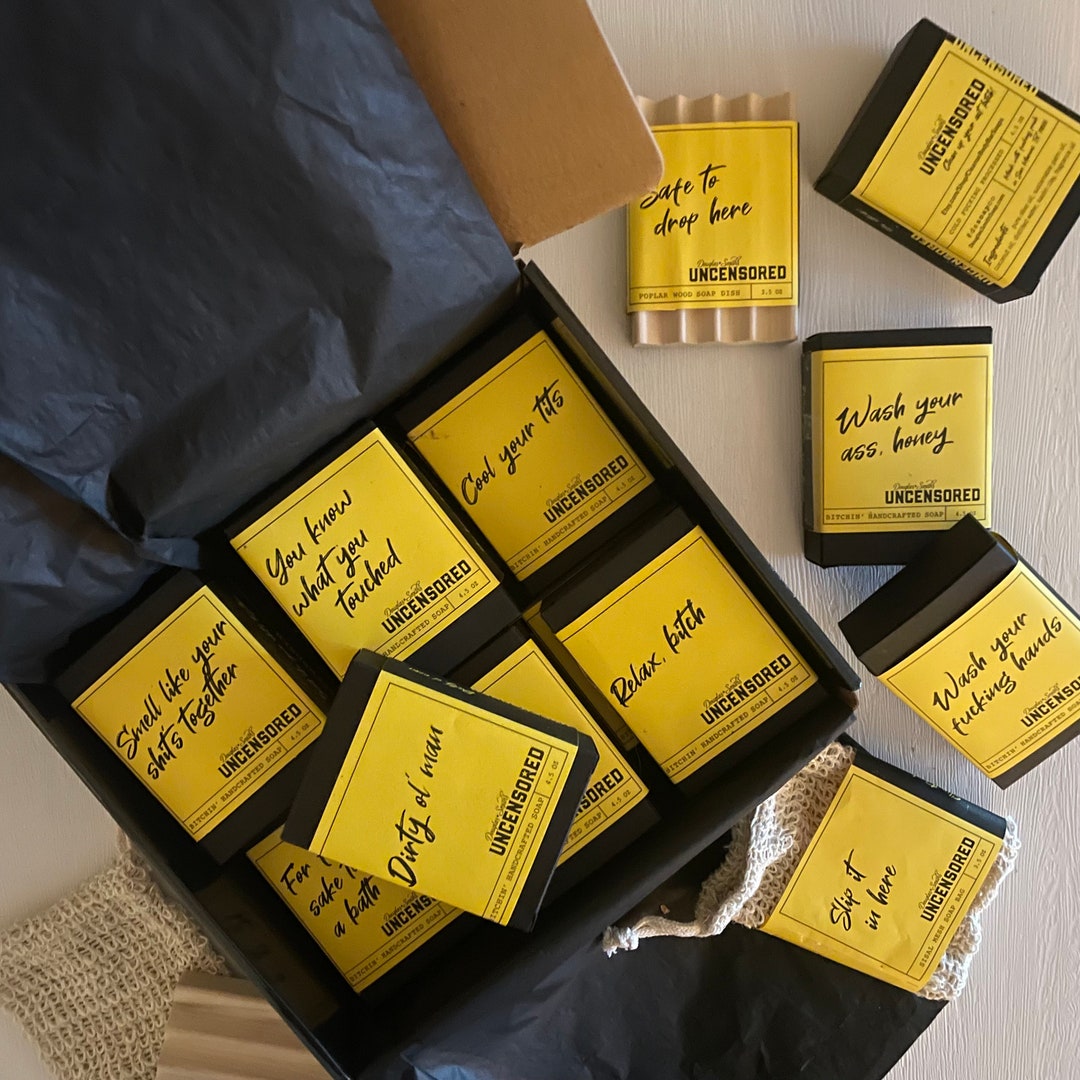 Curse Word Soaps, Pack of 12, Swear Word Soaps, Cuss Word Soap, Prank ...