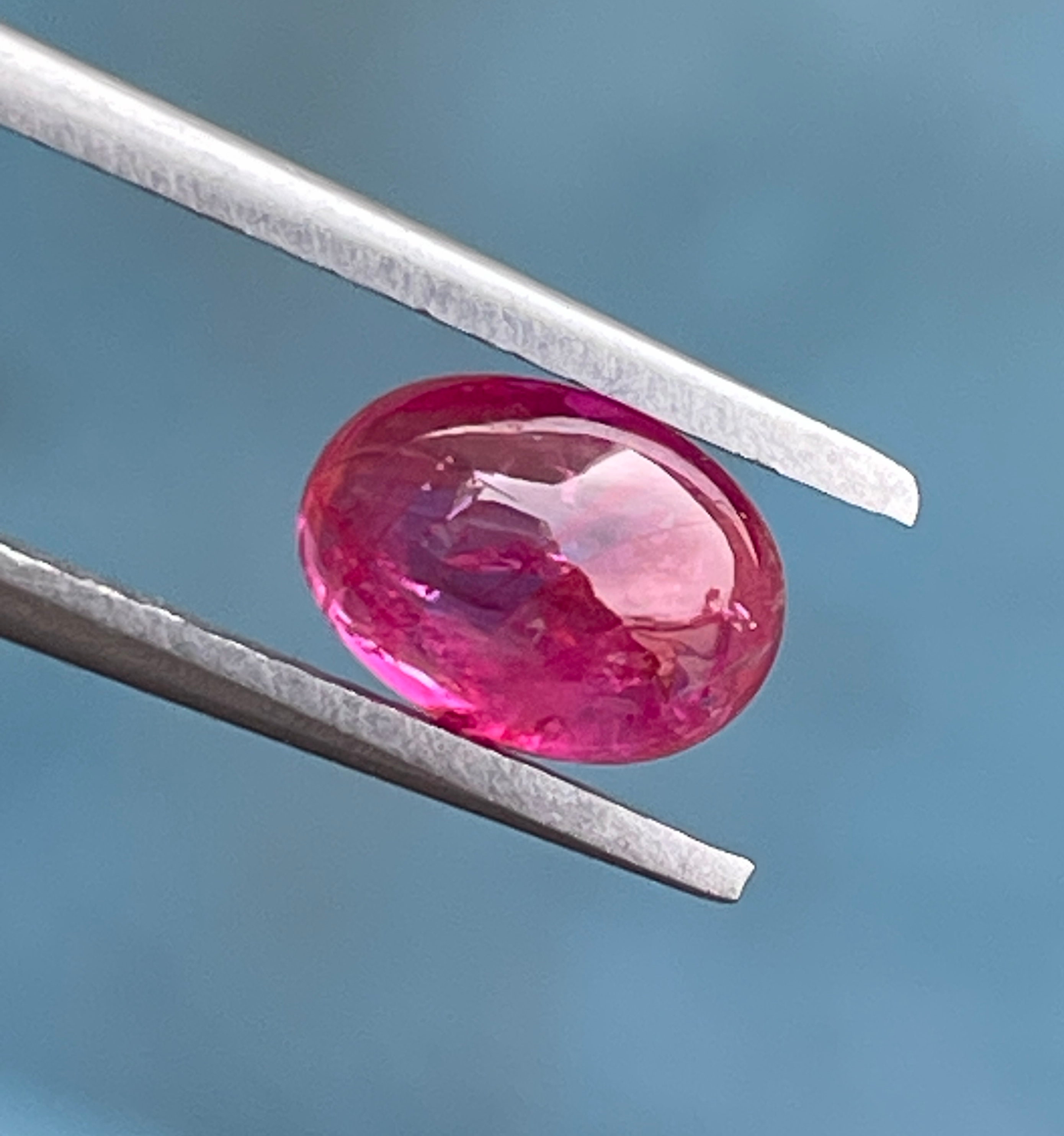 1.15 Carats, Rare Burmese Ruby, Natural Ruby Cabochon, Earth Mined ...