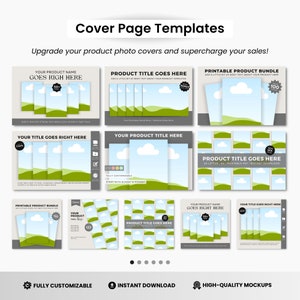 A4 Document Pages Mockups Bundle, Etsy Listing Template for A4 Pages ...