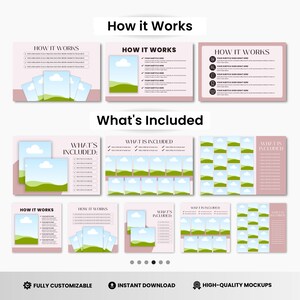 US Letter Size Listing Mockups Bundle, US Letter Printables Mockup ...