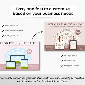Digital Products Mockup Templates Bundle Etsy Listing Mockups - Etsy
