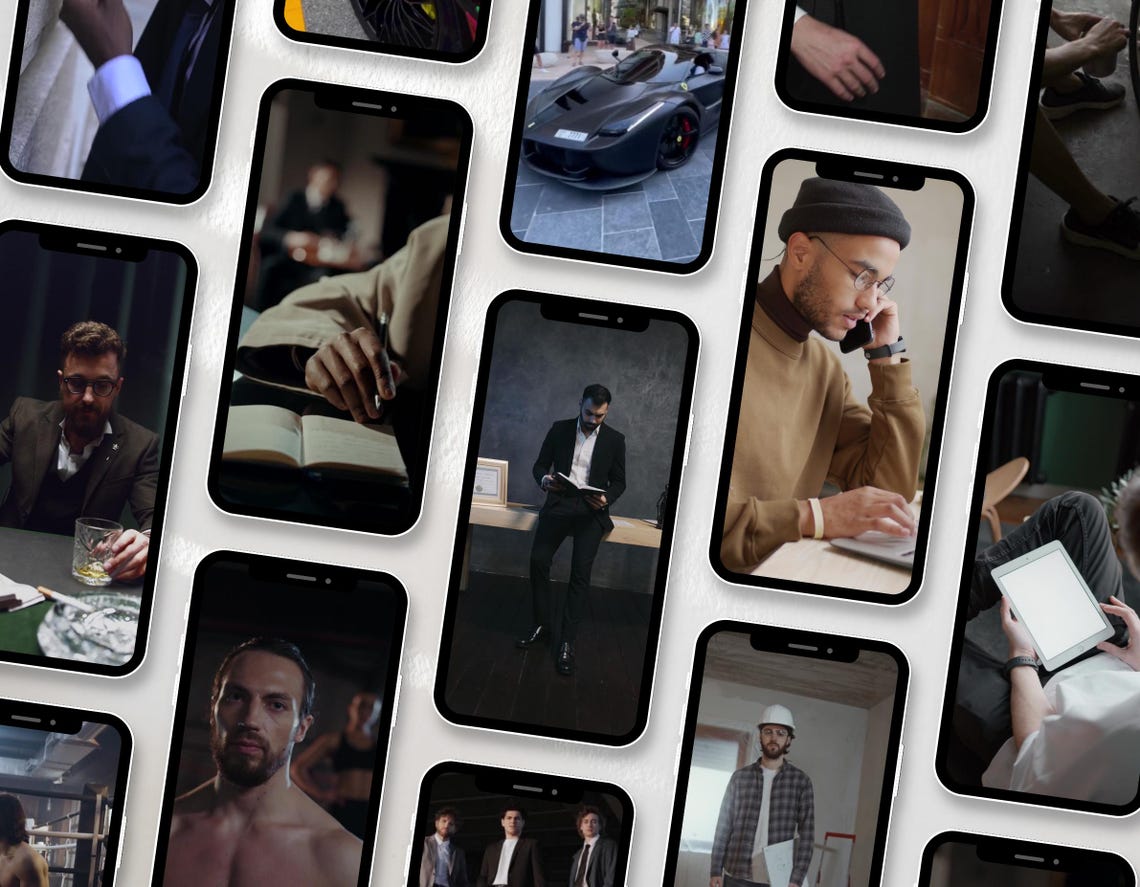 500 Men Videos for Instagram Reels & Tiktok With PLR and MRR, Men ...