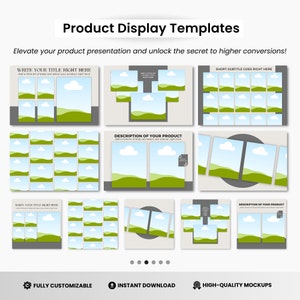 US Letter Size Listing Mockups Bundle, US Letter Printables Mockup ...