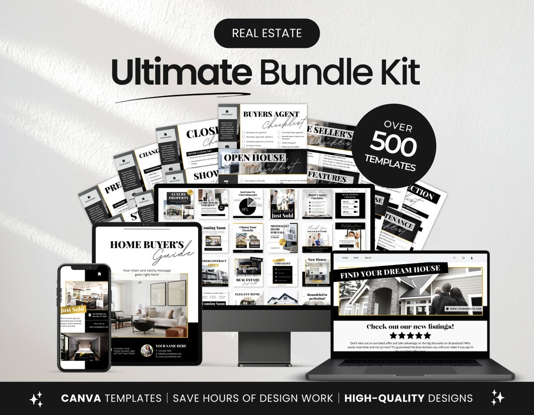 Ultimate Real Estate Marketing Templates Bundle Luxury, Real Estate ...