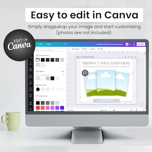 Etsy Printables A4 Shop Bundle, Digital Shop Etsy Branding Kit Canva ...