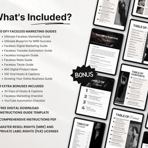 Ultimate Faceless Marketing Guide Templates Bundle With PLR & MRR ...