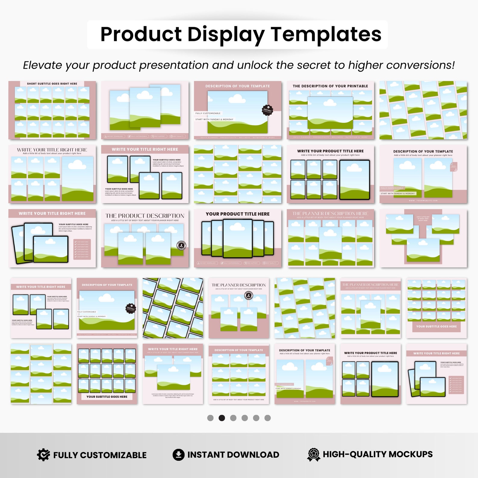 Printables Mockup Listing Templates Mega Bundle, Etsy Listing Template ...