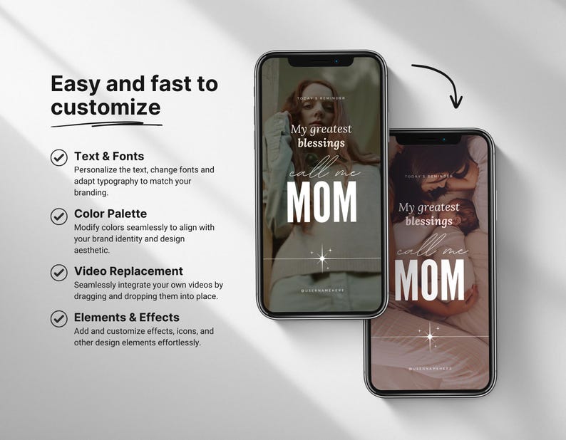 100 Motherhood Instagram Reels Templates, Editable Canva Mom Life ...