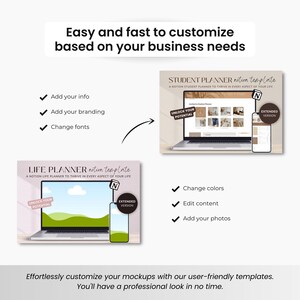 Notion Template Canva Mockups Bundle, Notion Mockup Canva Templates ...