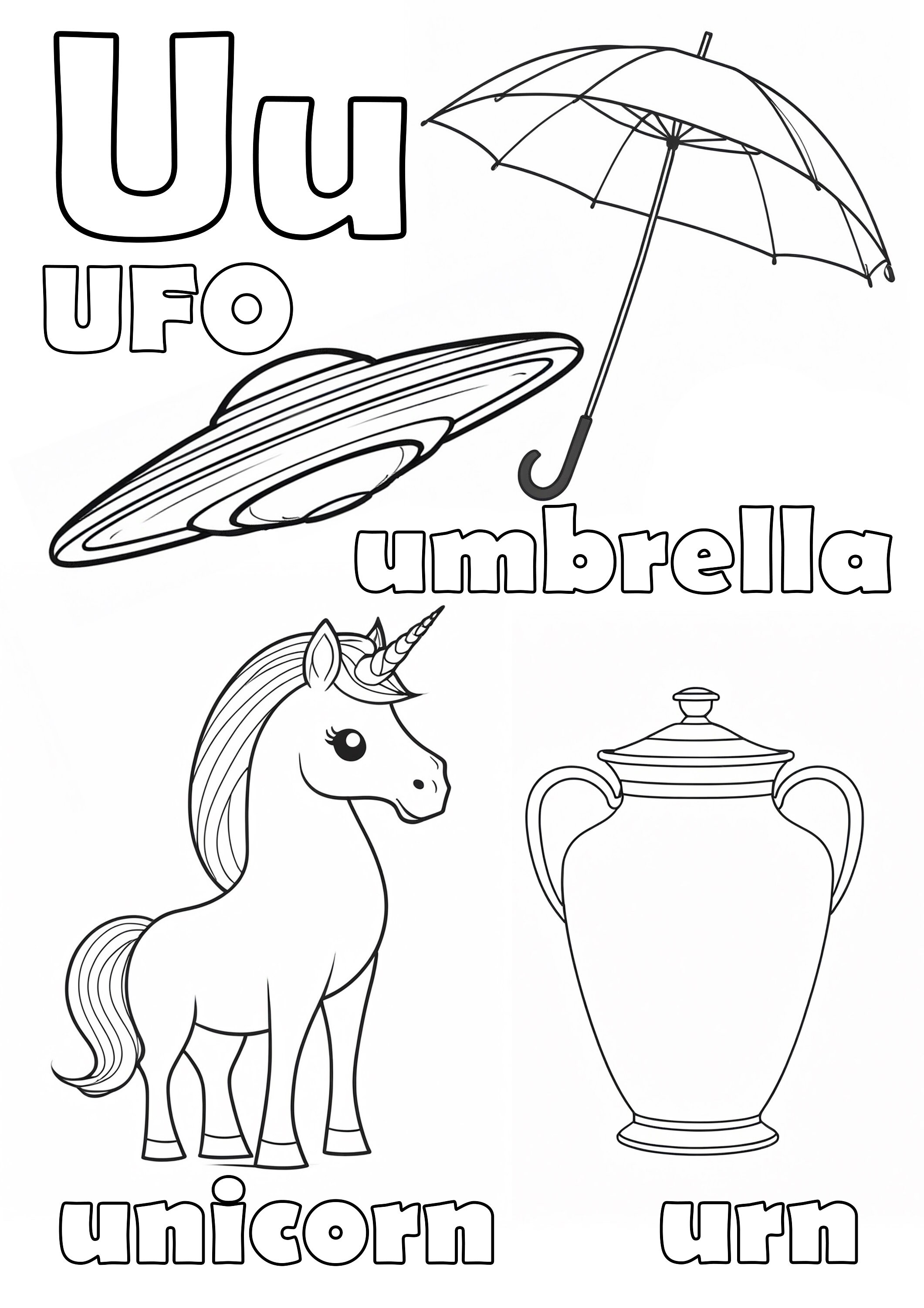 Coloring Book, Children's Book, Coloring Pages, Alphabet, Learning ...