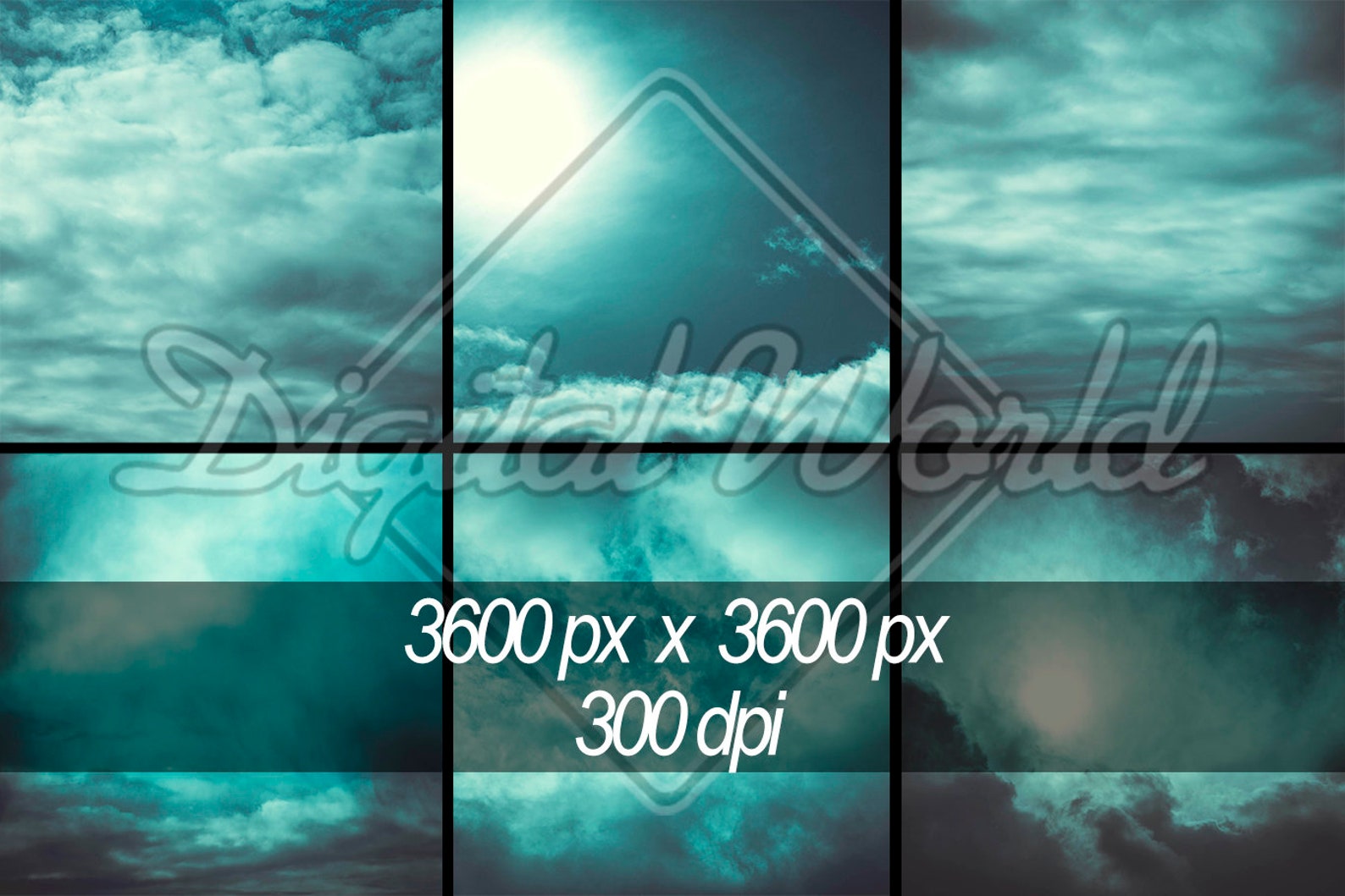 Cloudy Sky Texture Background JPG Decorative Fog Photoshop - Etsy