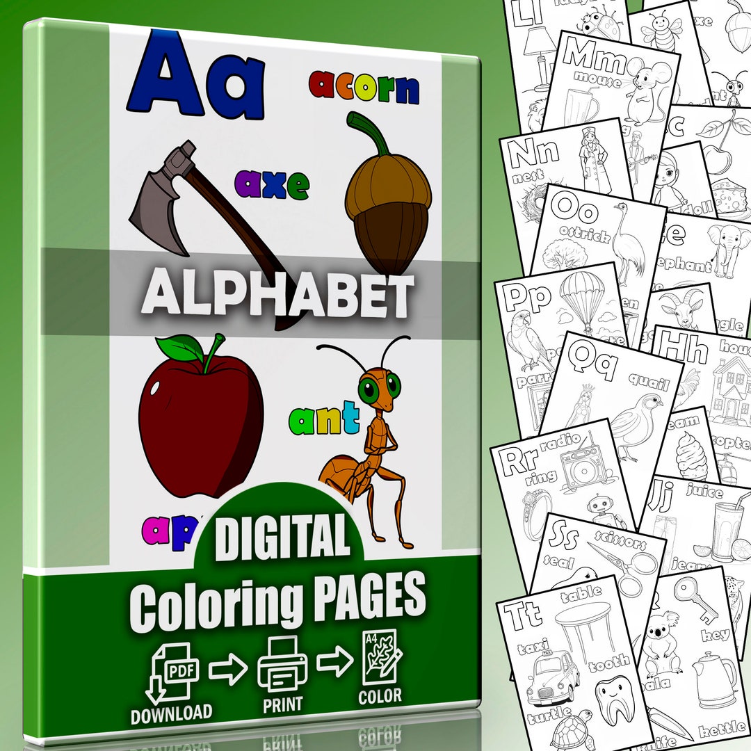 Coloring Book, Children's Book, Coloring Pages, Alphabet, Learning ...
