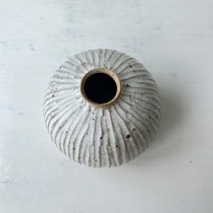 White Ceramic Reed Diffuser Bud Vase. Handmade Danish Studio Stoneware ...