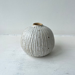 White Ceramic Reed Diffuser Bud Vase. Handmade Danish Studio Stoneware ...