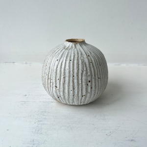 White Ceramic Reed Diffuser Bud Vase. Handmade Danish Studio Stoneware ...