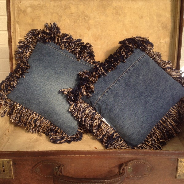 Denim Cushions - Etsy UK