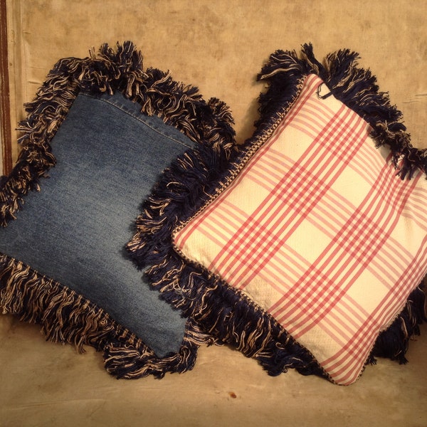 Denim Cushions - Etsy UK