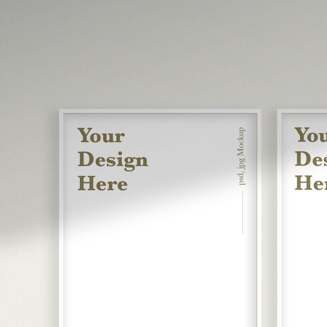 A4 A3 A2 A1 Wall Art Frame Mockup Set of 3 Shadow Mockup - Etsy