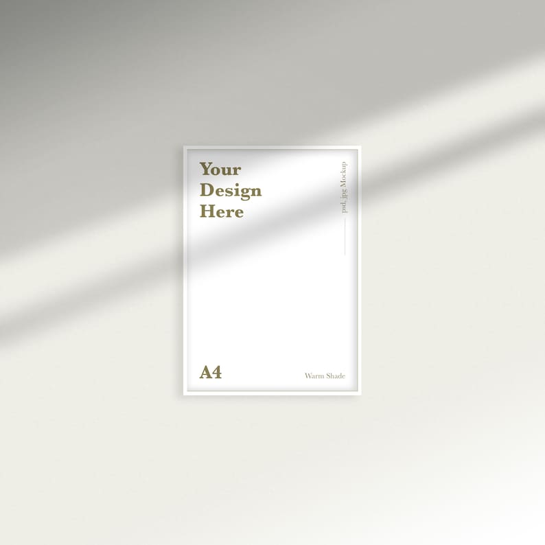 A4 A3 A2 A1 Wall Art Frame Mockup Shadow Mockup Mockup - Etsy