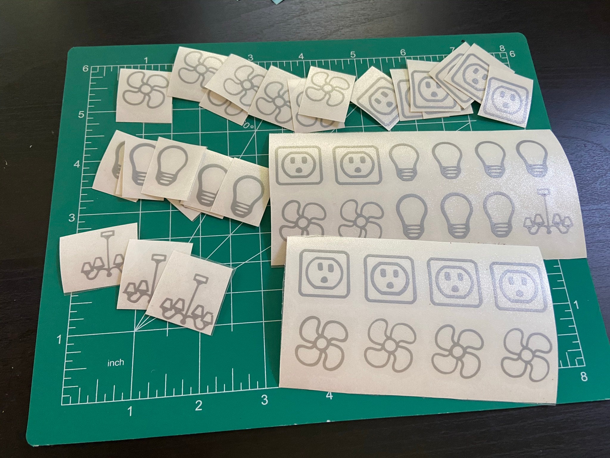 Customizable Light Switch Symbols, Light Switch Decal, Personalized ...