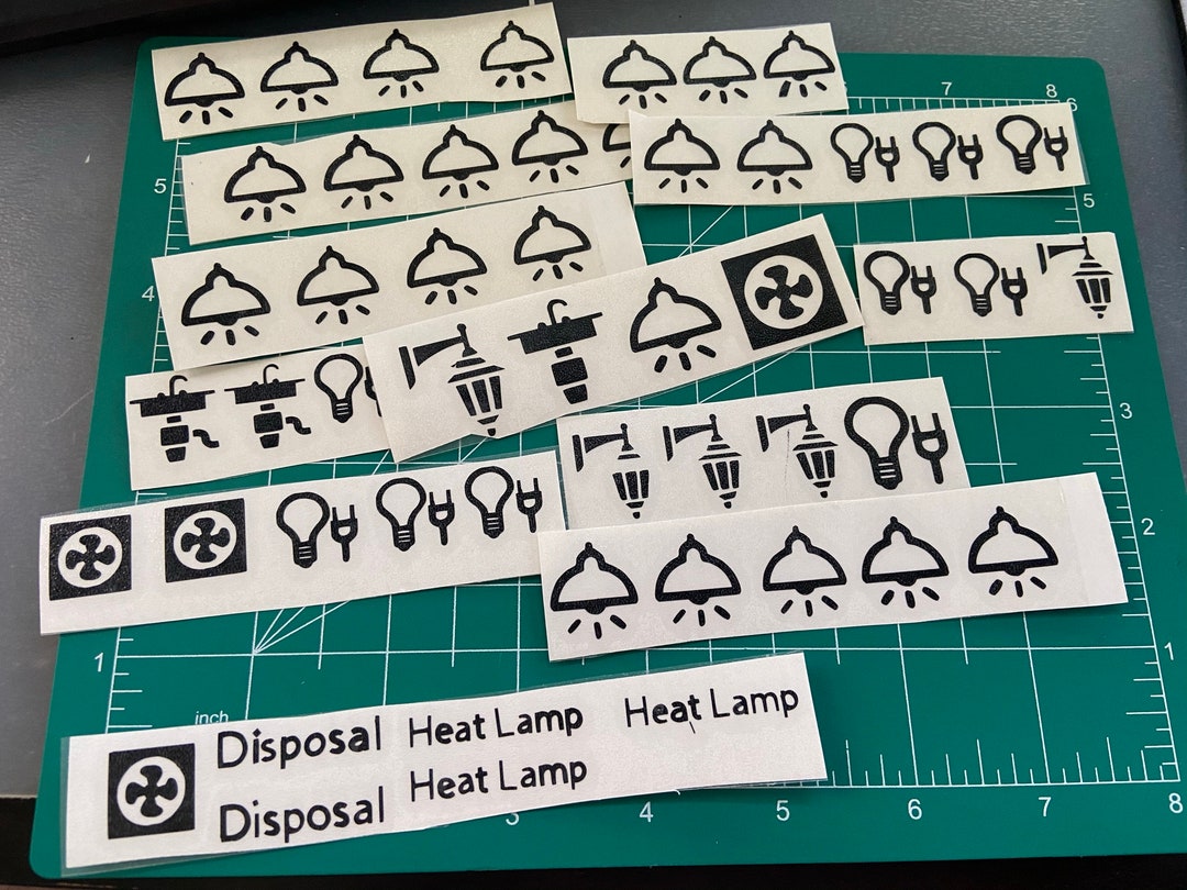 Customizable Light Switch Symbols, Light Switch Decal, Personalized ...