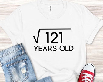 Square Root Birthday Shirt - Etsy