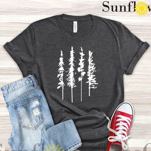 Pine Tree Shirt, Pine Tree T Shirt, Hiking T Shirt, Mountains Shirt ...