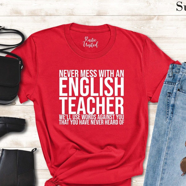 English Teacher Shirt - Etsy