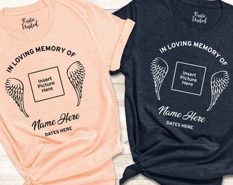 Custom Shirt, in Loving Memory, Custom Photo Shirt, Rest in Peace Shirt ...