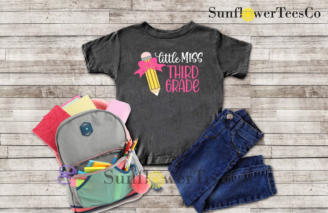 Third Grade School Shirt, First Day of School Shirt for Girls, 3rd ...