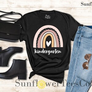 Kindergarten Rainbow Shirt, Back to School Shirt, Kindergarten Teacher ...