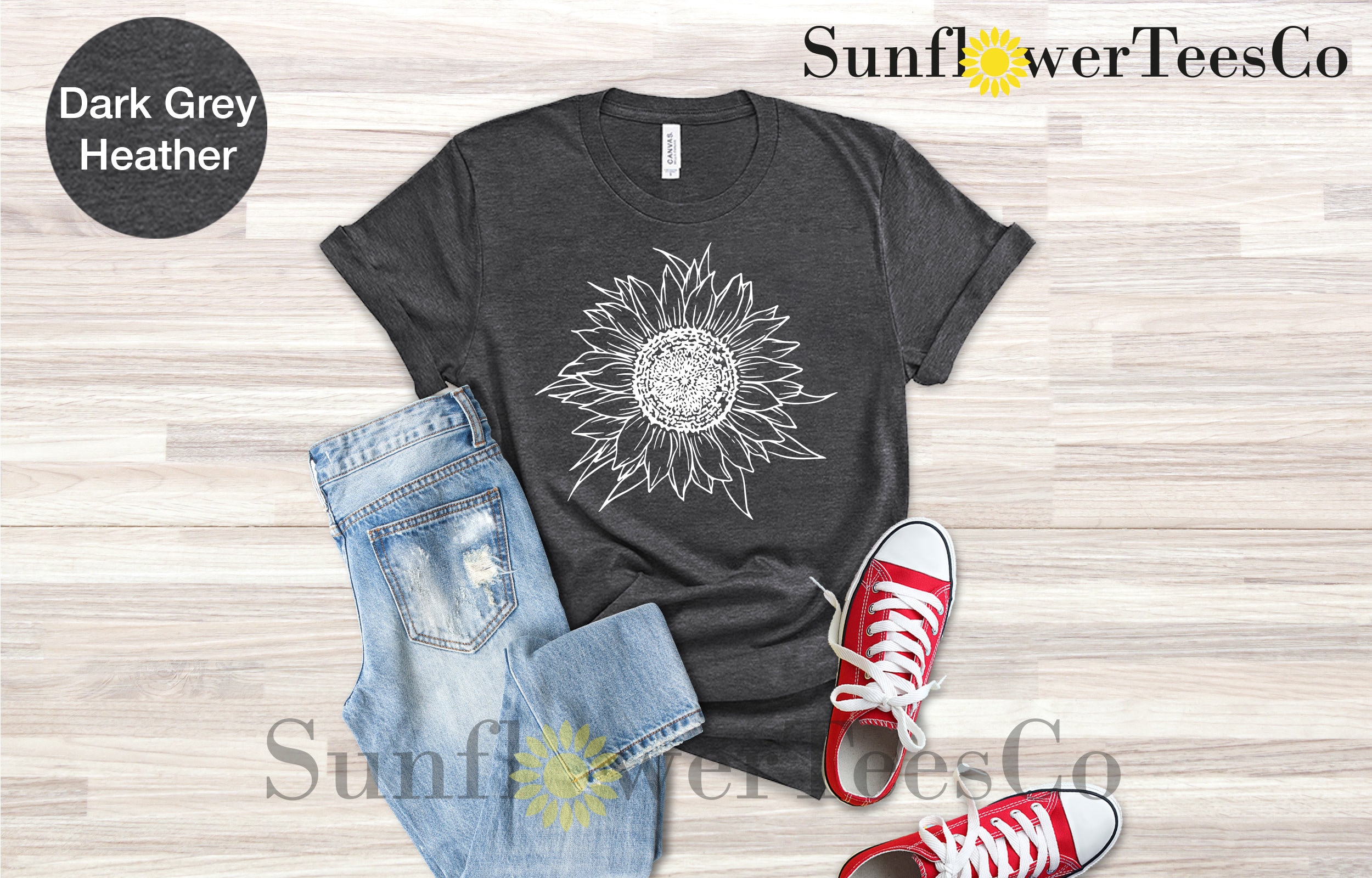 Sunflower Shirt Sunflower Shirt for Women Flower Shirt | Etsy