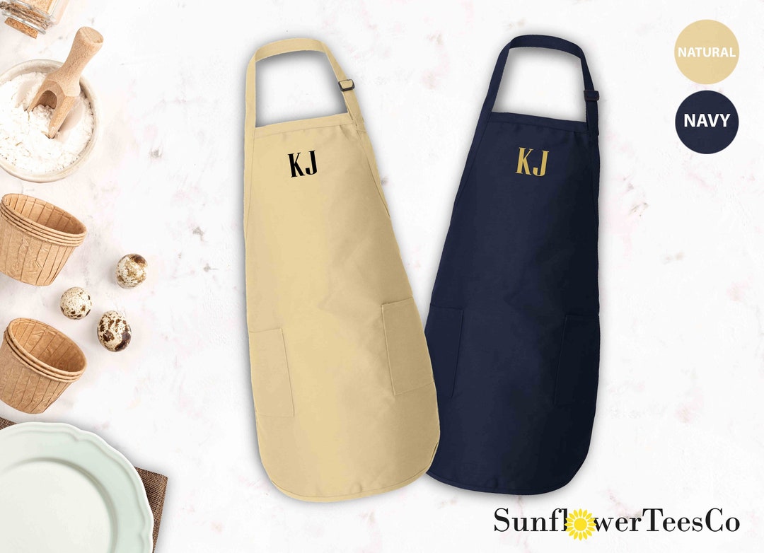 Custom Monogram Apron, Personalized Initial Apron for Women and Men,mom ...