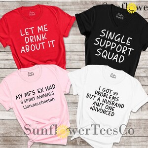 Funny Divorce Party Shirt, Matching Divorce Party T-shirt, Divorce ...