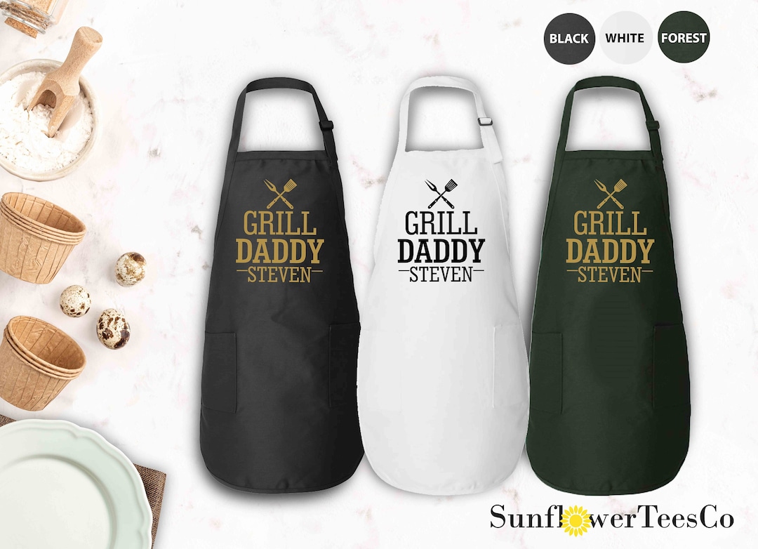 Personalized Apron for Men, Grill Daddy Apron, Father's Day Gift ...
