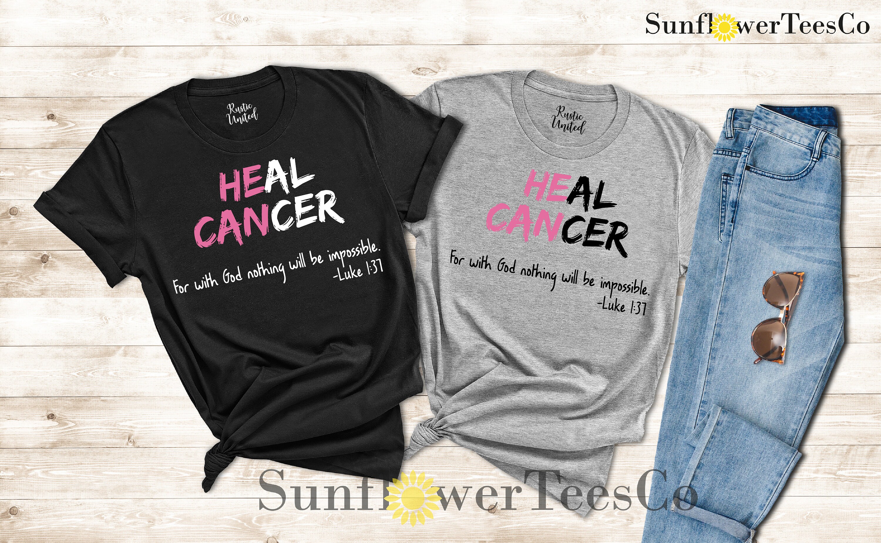 Heal Cancer Shirt Breast Cancer Awareness Month Shirt Luke | Etsy