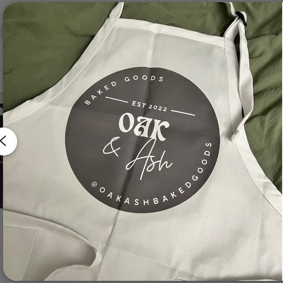Logo Apron, Custom Logo Apron, Personalized Apron With Pockets, Custom ...