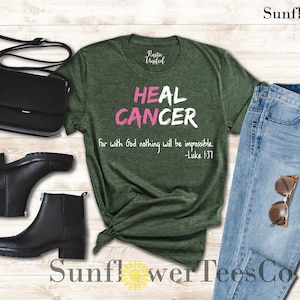 Heal Cancer Shirt Breast Cancer Awareness Month Shirt Luke | Etsy