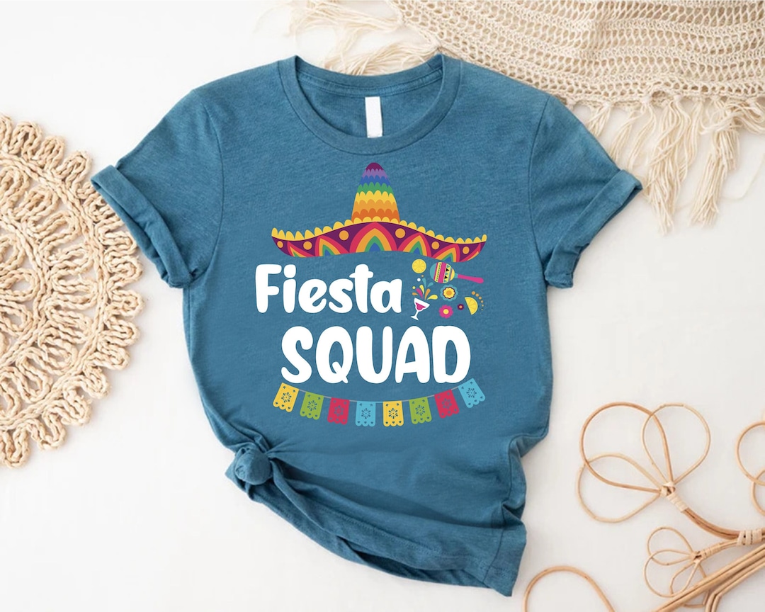 Fiesta Squad Shirt, Mexican Fiesta Party, Fiesta Bachelorette, Mexican ...