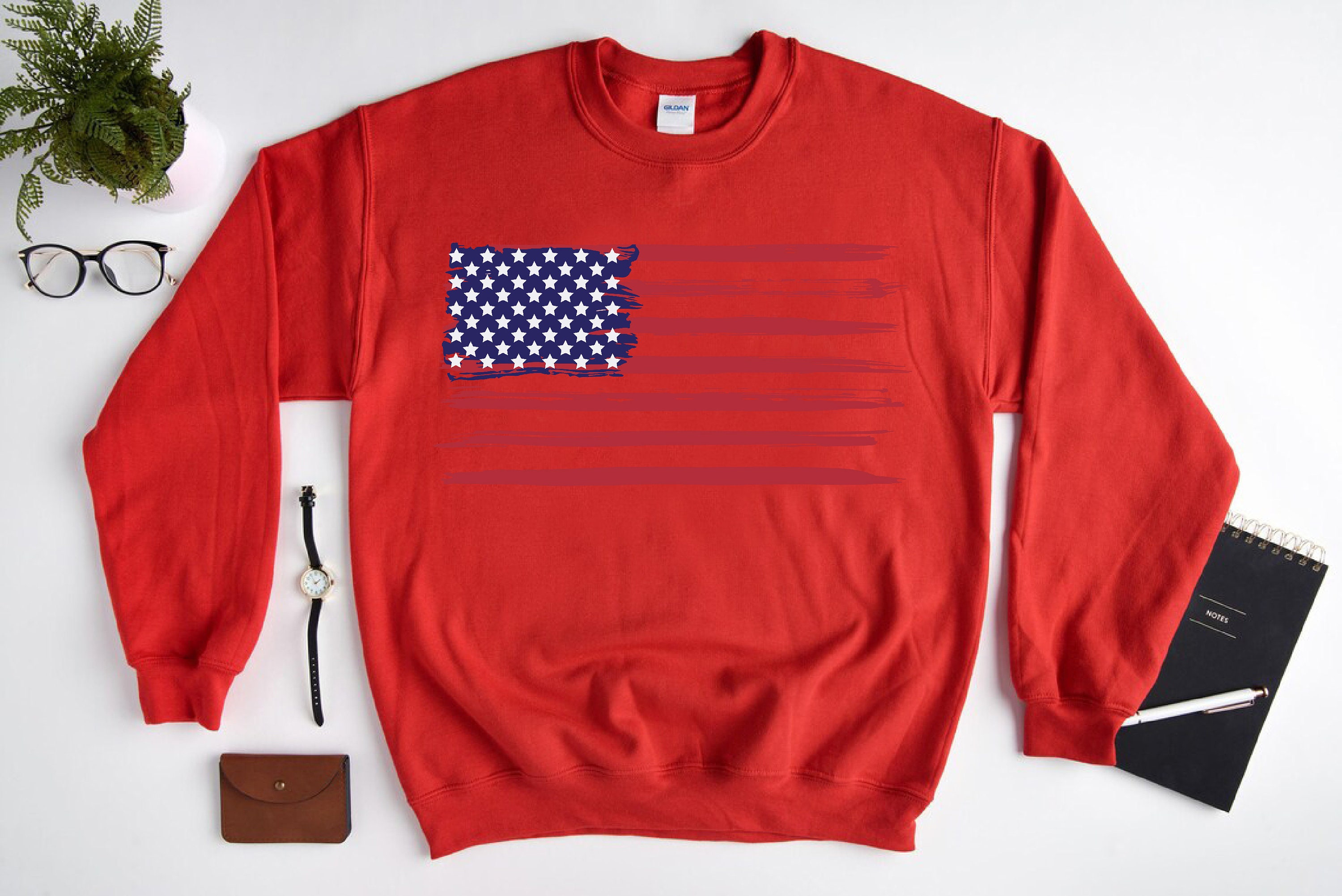 USA Flag Patriotic Sweatshirt,4th of July Independence Day Gift ...