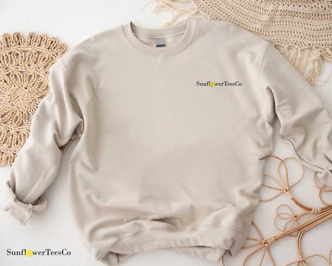 Custom Embroidered Logo Sweatshirt,personalized Embroidered Shirt ...