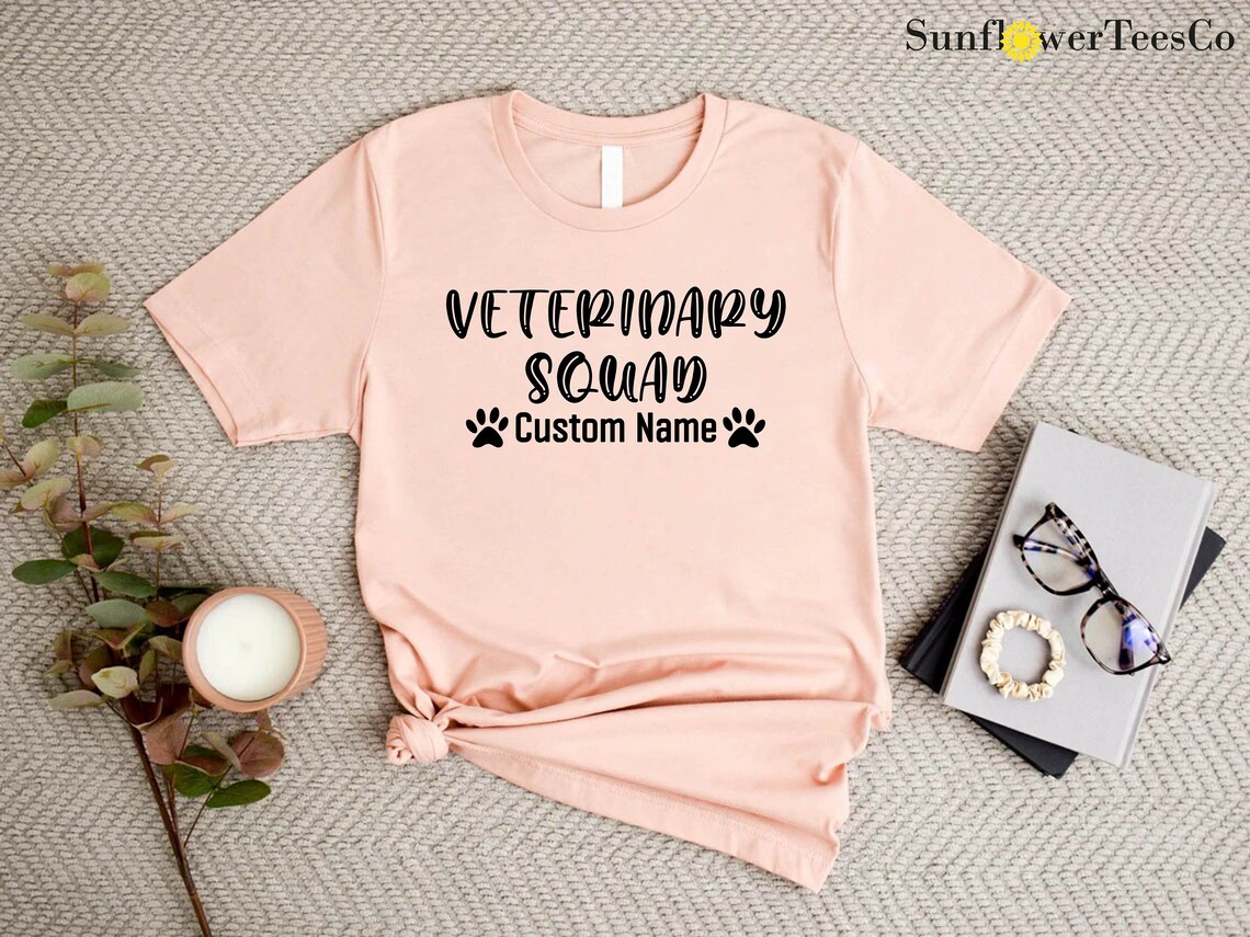 Personalized Veterinary Squad Shirt, Custom Gift for Veterinarian,vet ...