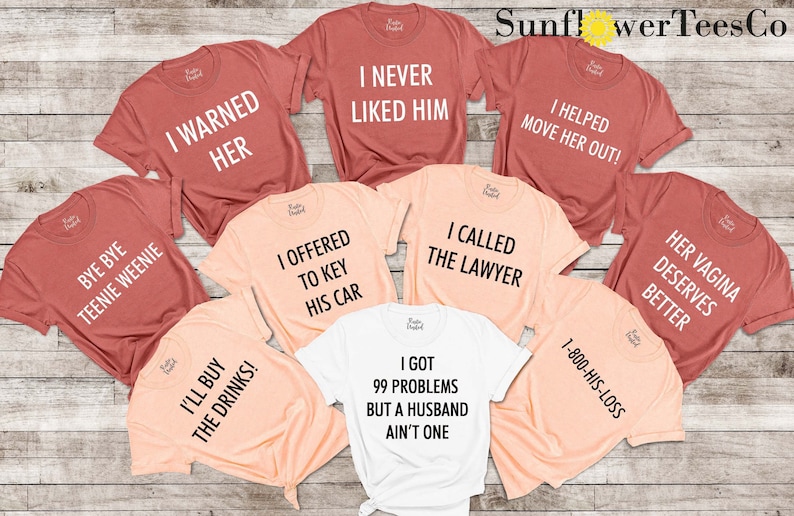 Matching Divorced Party Shirts, Divorced Celebration T-shirts, Funny ...