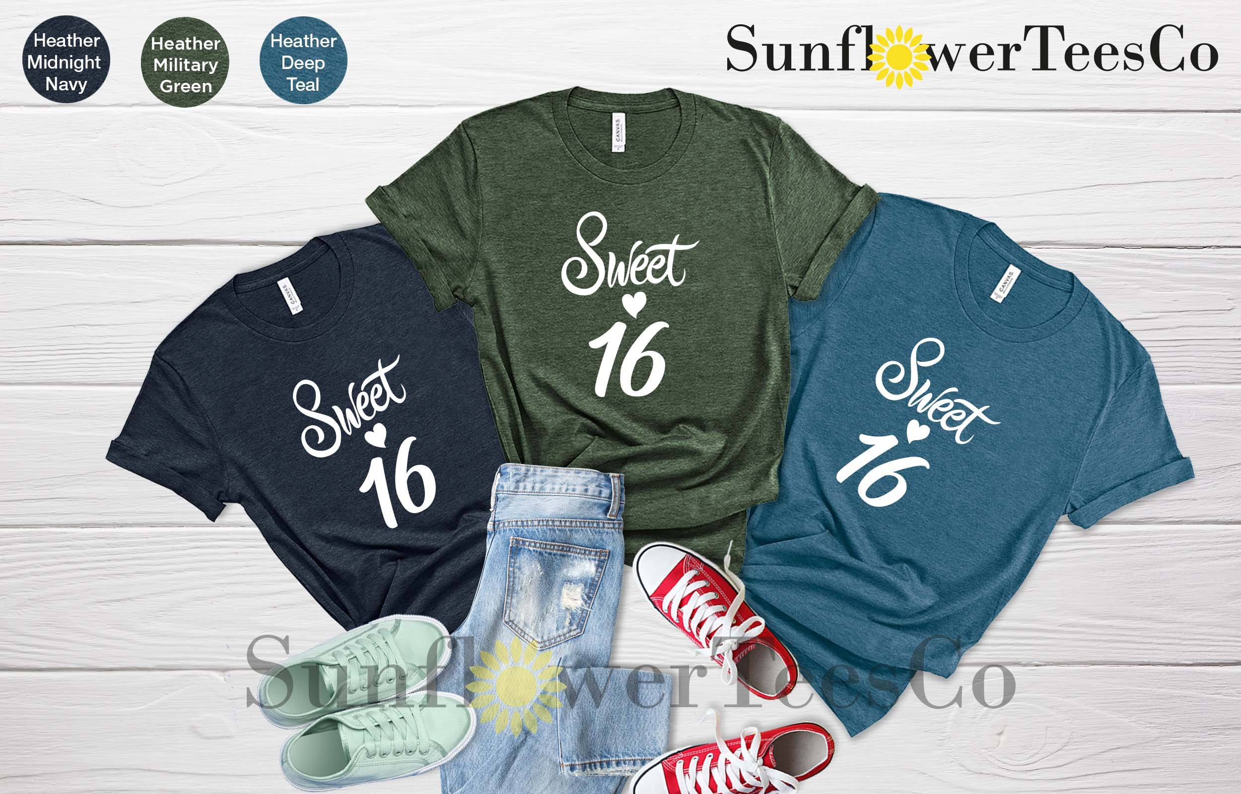 Sweet 16 Shirt 16th Birthday Gift Awesome Birthday Gift | Etsy